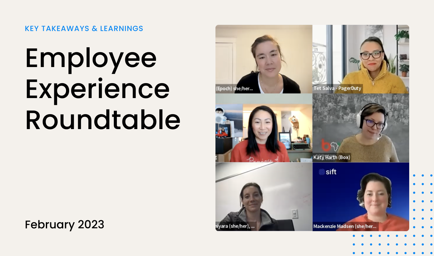 Epoch | Employee Experience Roundtable 2 | February 2023 🌟